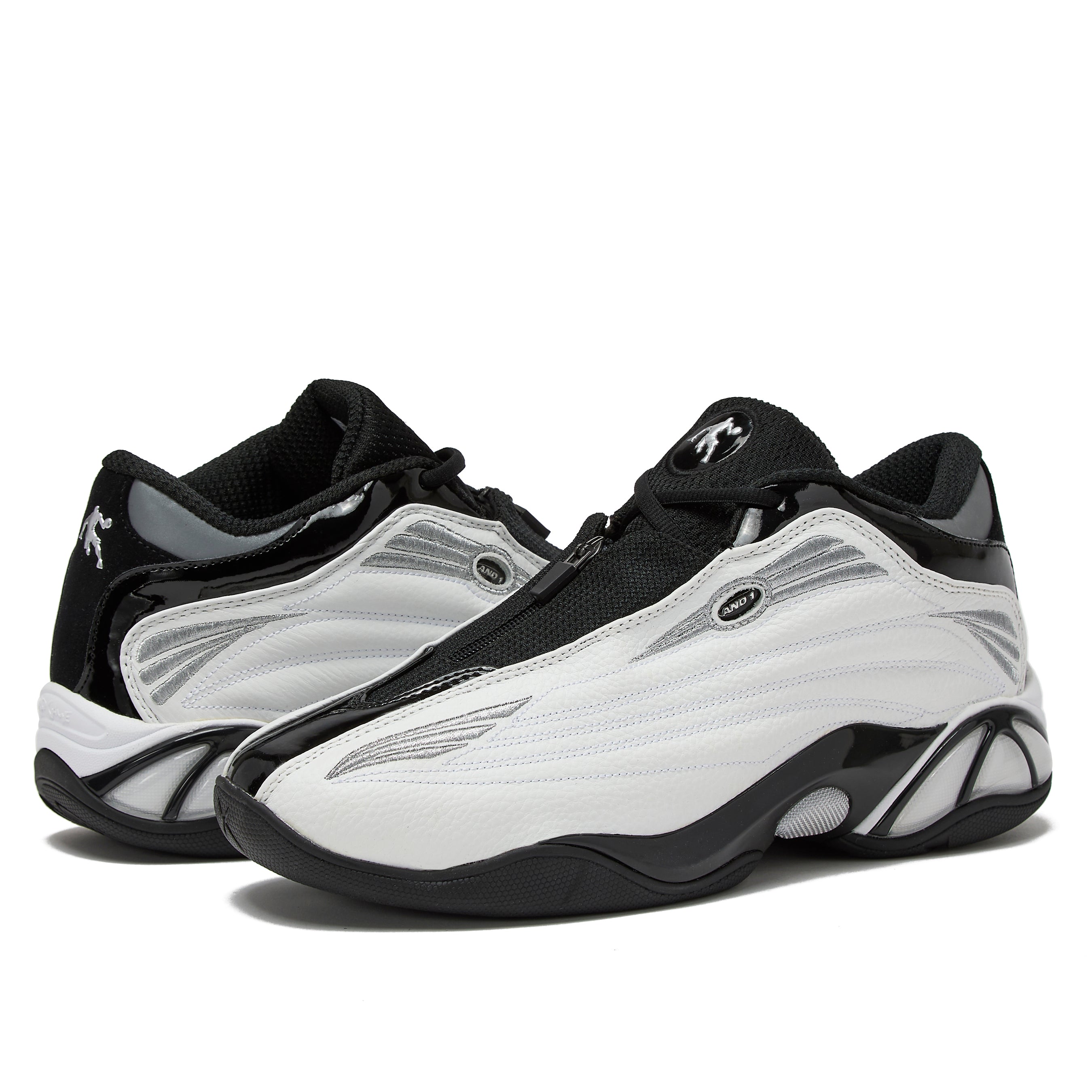 AND1 Mad Game Pro Black & White Basketball Shoes For Men – AND1.com